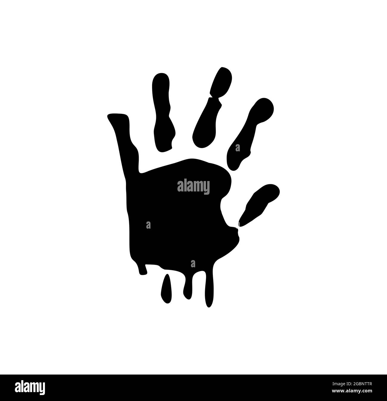 Handprint vector vectors hi-res stock photography and images - Alamy