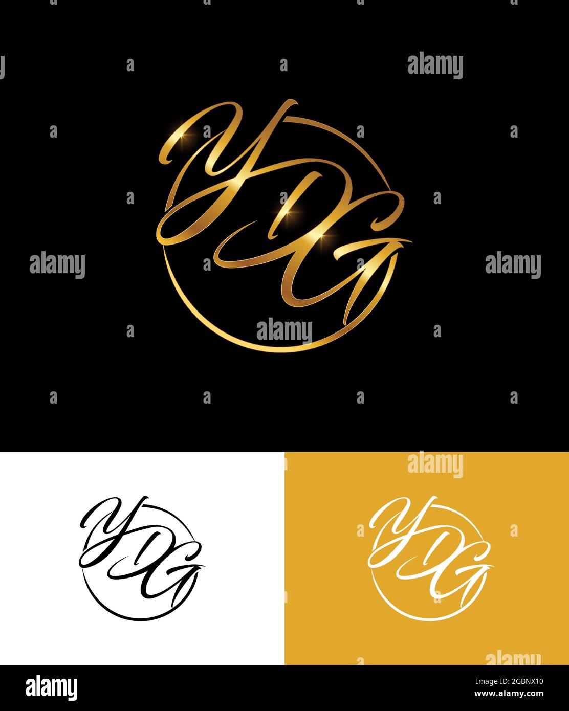 Ydg logo design hi-res stock photography and images - Alamy