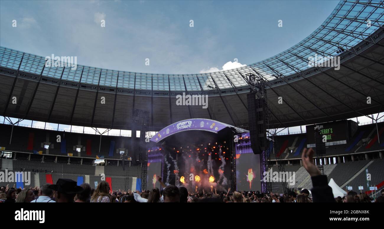 BERLIN, GERMANY - Sep 09, 2019: A picture of the Olympic stadium berlin ...