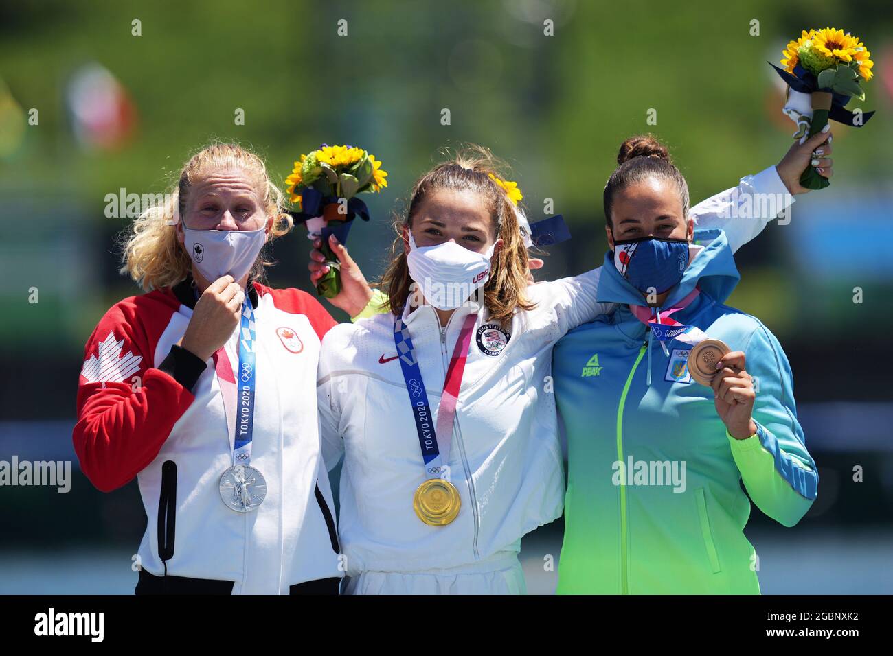 Tokyo, Japan. 5th Aug, 2021. Gold medalist Nevin Harrison of the United ...