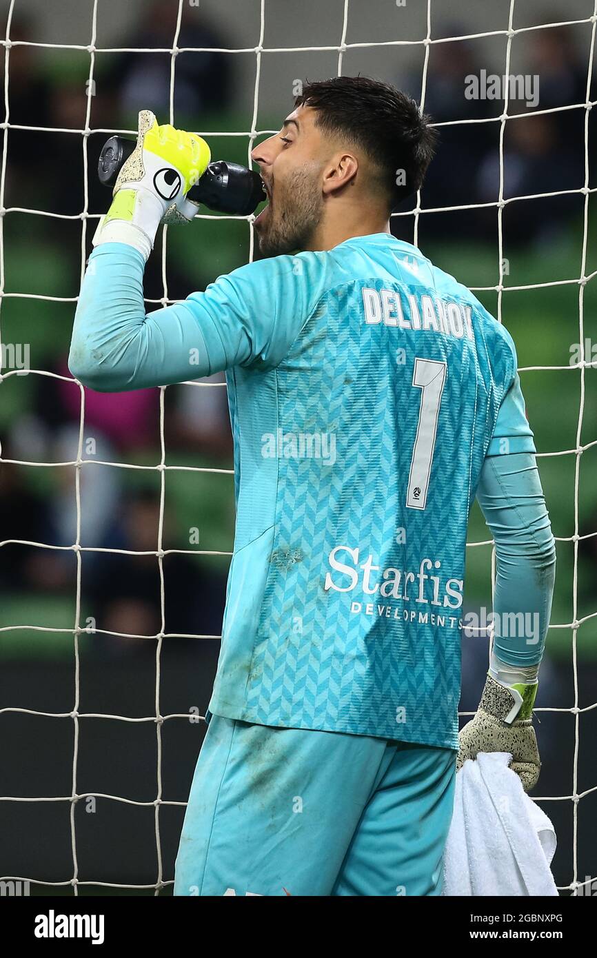MELBOURNE, AUSTRALIA - MAY 23: James Delianov of Adelaide United during ...