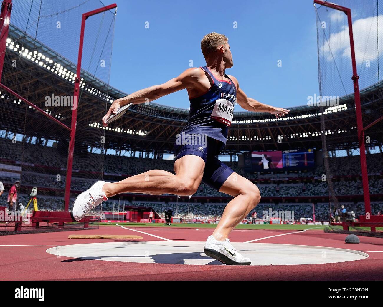 Tokyo, Japan. 5th Aug, 2021. Kevin Mayer of France competes during the ...