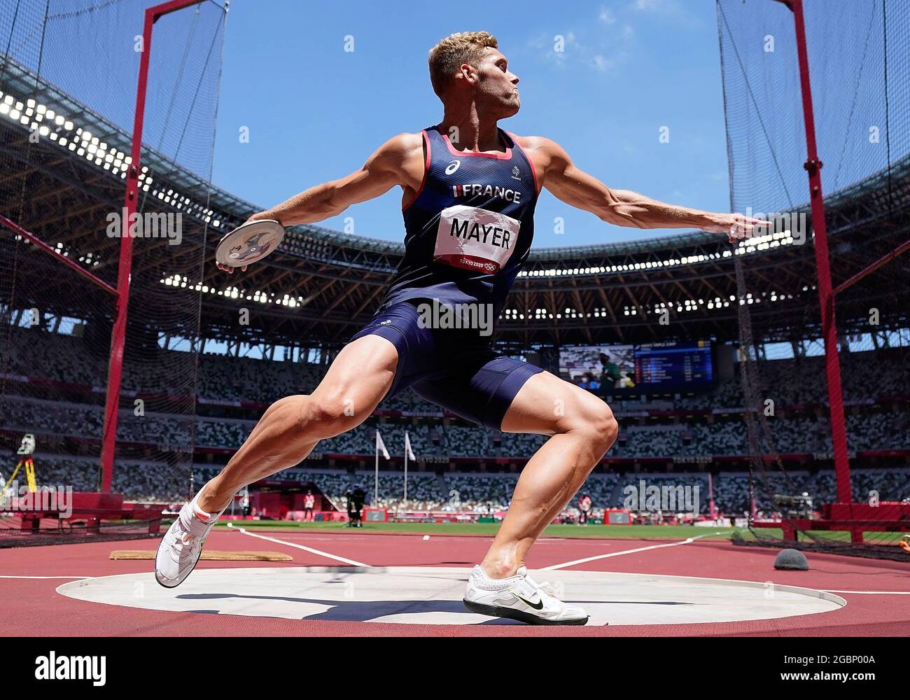 Tokyo, Japan. 5th Aug, 2021. Kevin Mayer of France competes during the ...