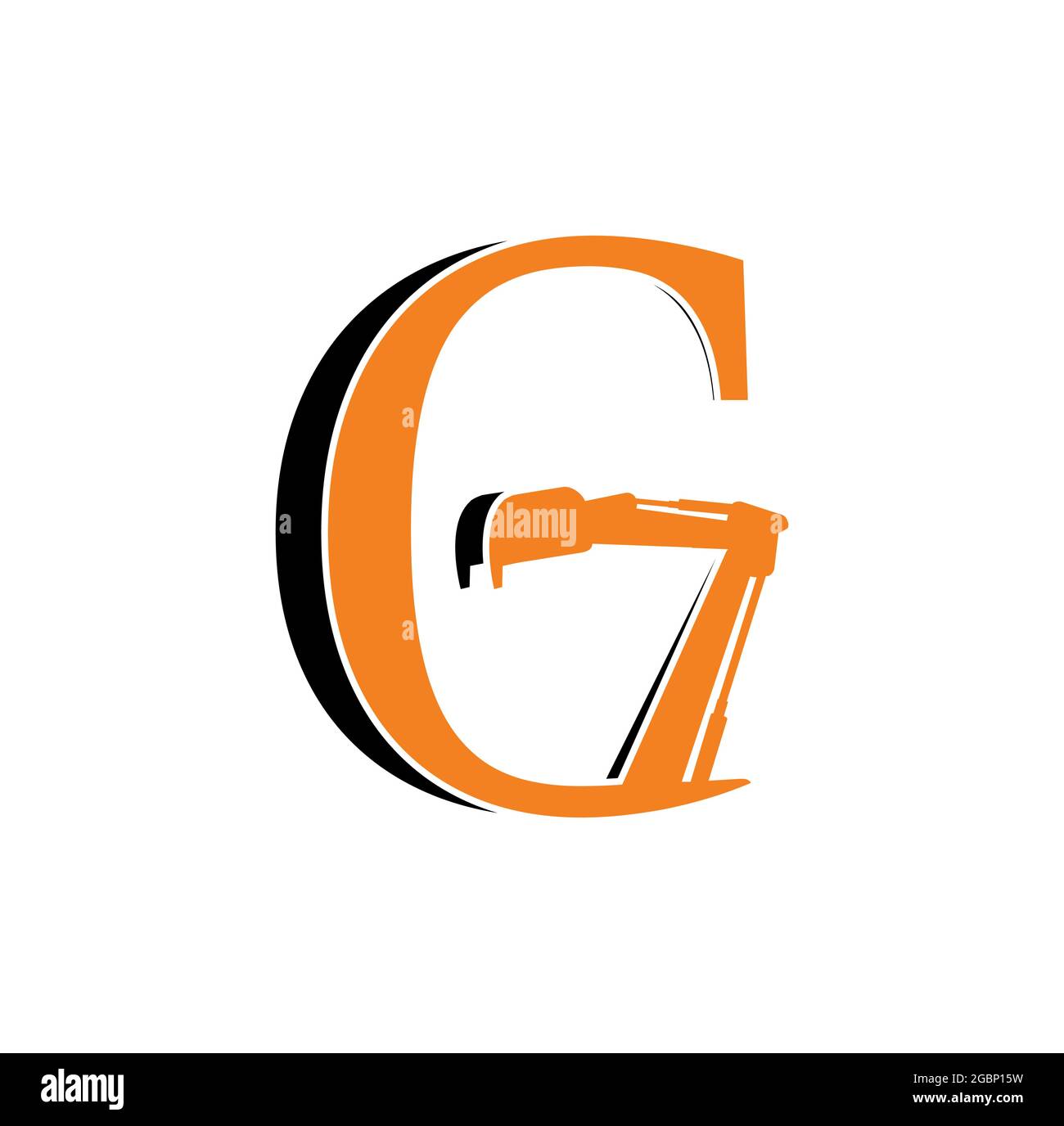 A Vector Illustration of Construction Monogram Logo Initial Letter G ...