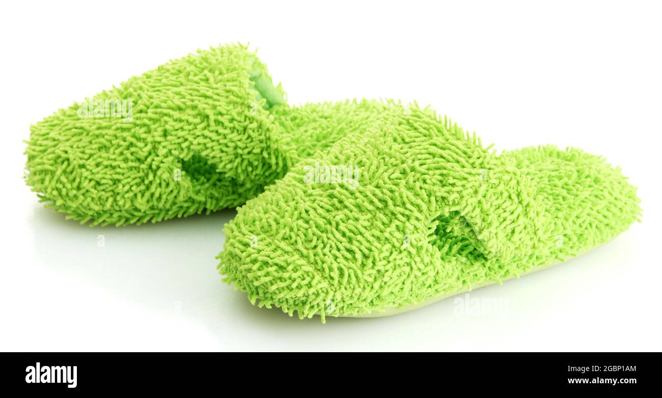 bright slippers, isolated on white Stock Photo - Alamy