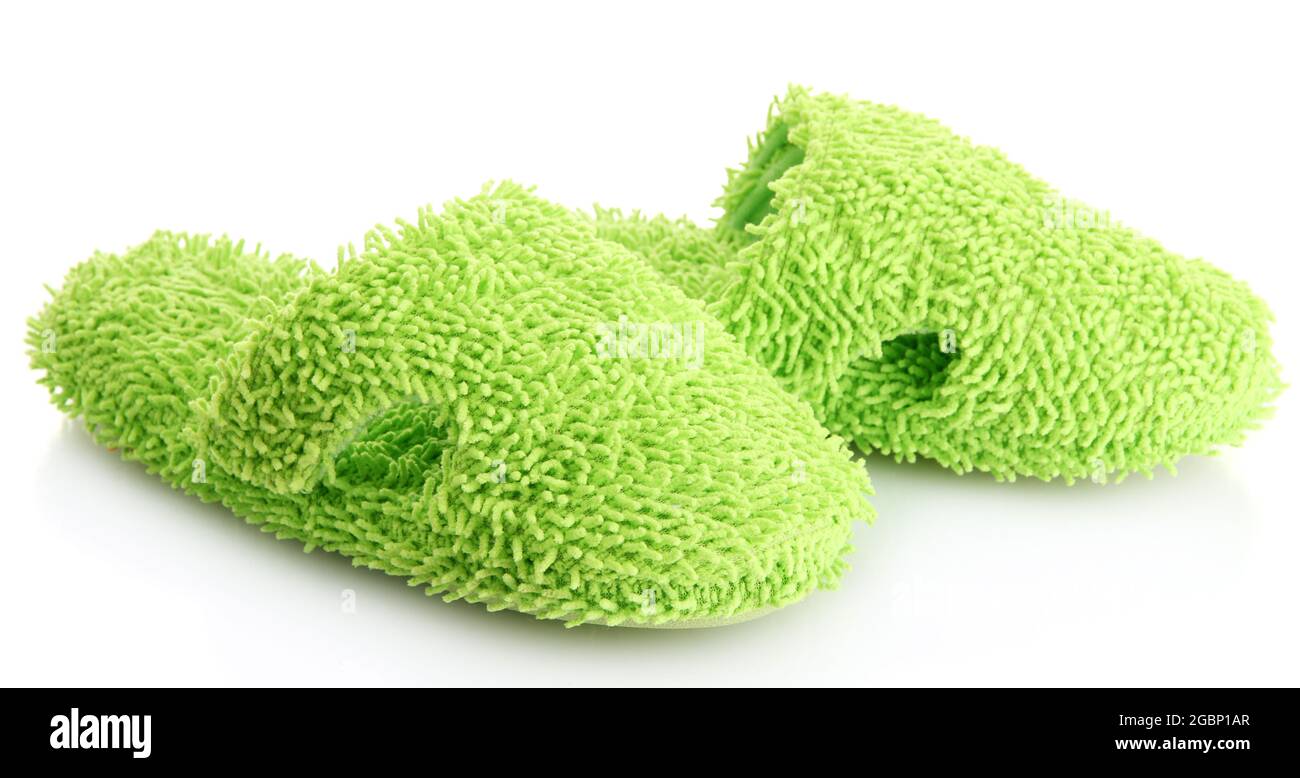 bright slippers, isolated on white Stock Photo - Alamy