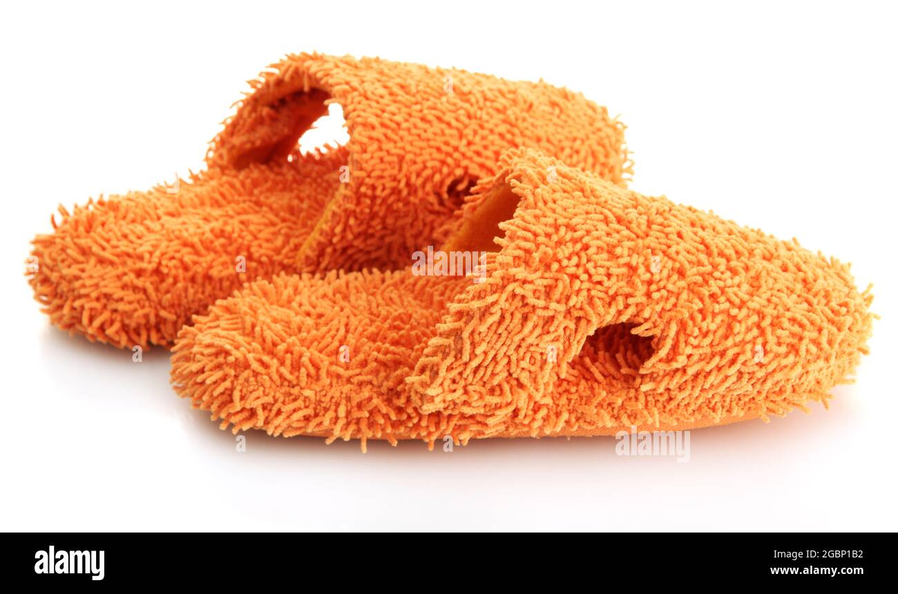 bright slippers, isolated on white Stock Photo - Alamy