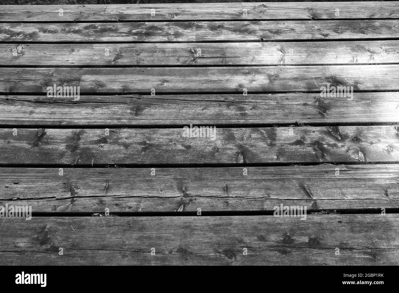 Grayscale shot of wooden plank surface Stock Photo - Alamy