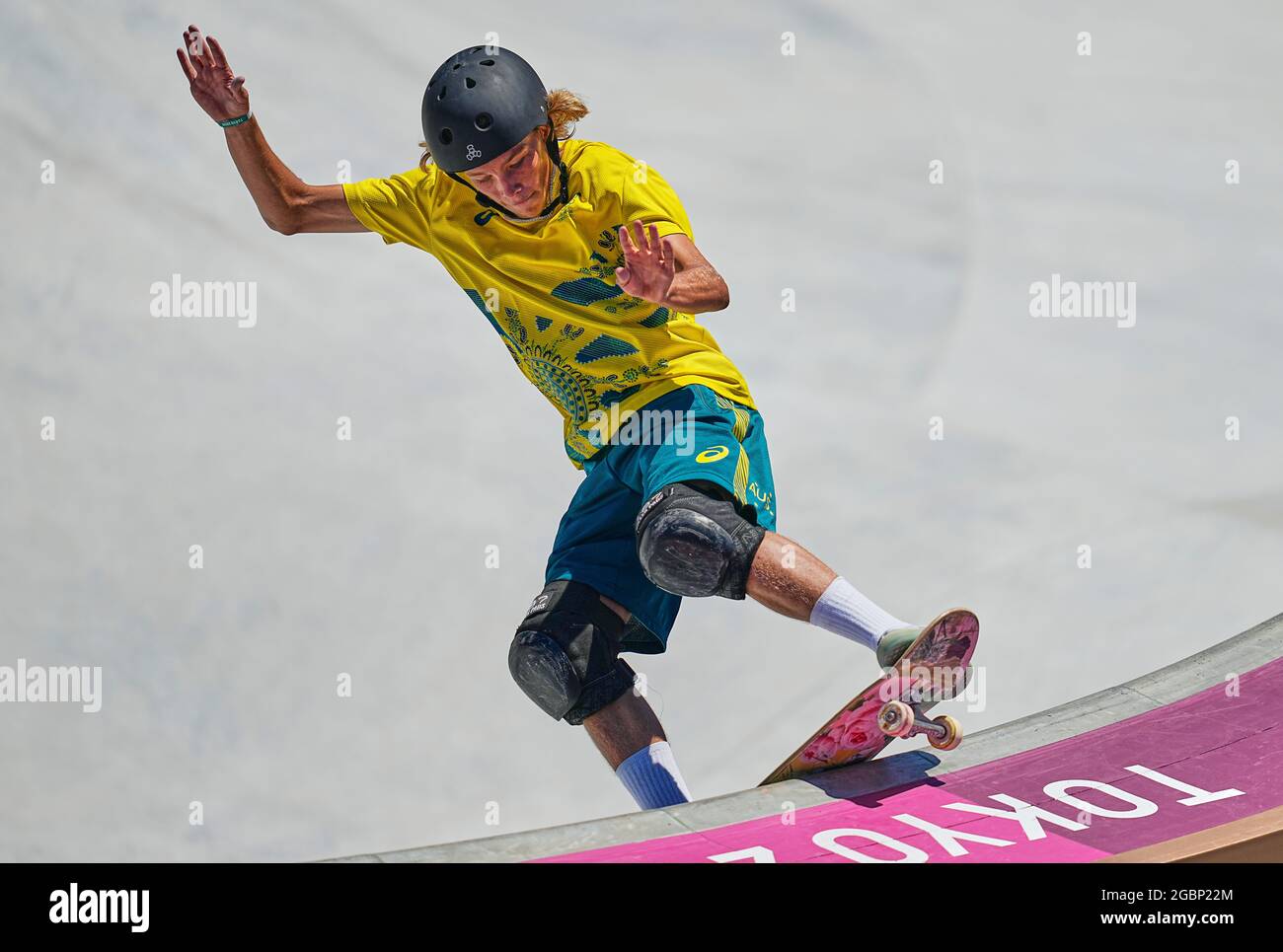 August 5, 2021: Keegan Palmer winning gold at men's park skateboard at ...