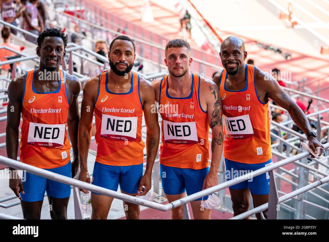 TOKYO, JAPAN - AUGUST 5: Taymir Burnet of the Netherlands, Christopher ...