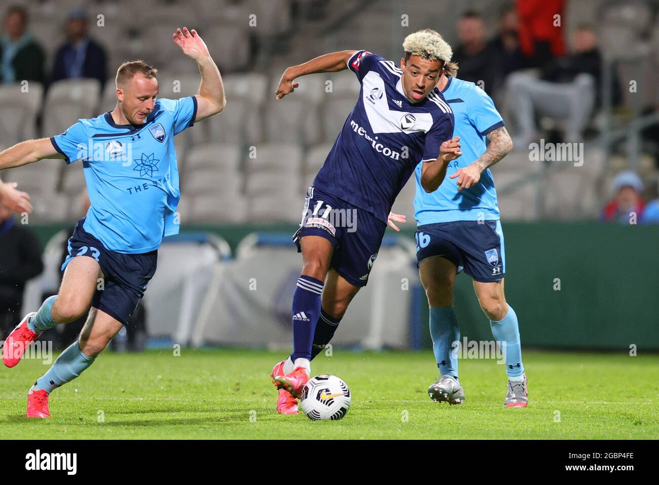 SYDNEY, AUSTRALIA - MAY 19: Ben Folami of Melbourne Victory attacks ...