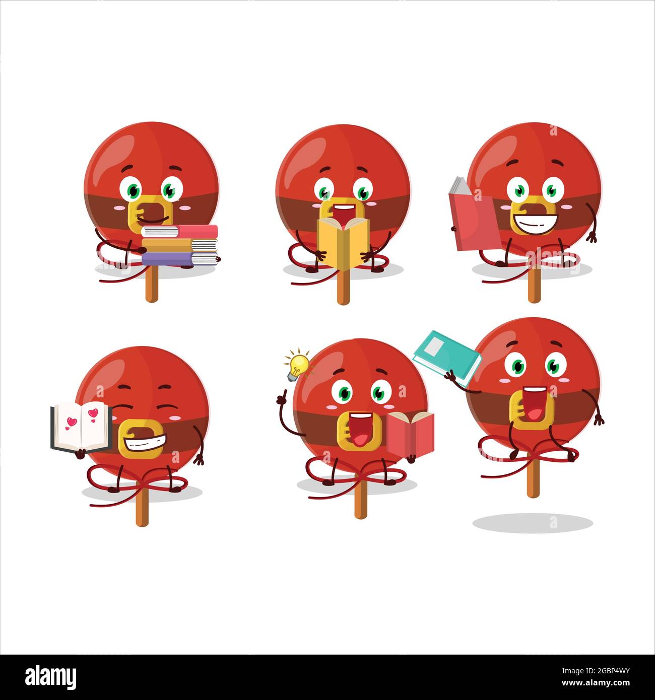 A picture of candy santa cartoon character concept reading an amusing ...