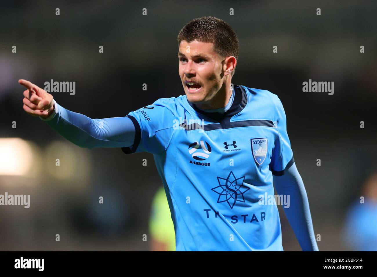 SYDNEY, AUSTRALIA - MAY 19: Pat Wood of Sydney FC claims a foul and ...