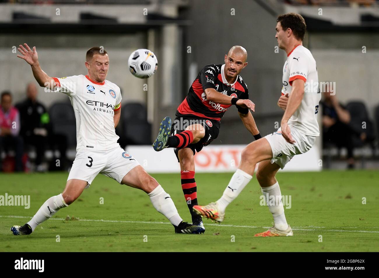 SYDNEY, AUSTRALIA - MARCH 02: James Troisi of Western Sydney Wanderers ...