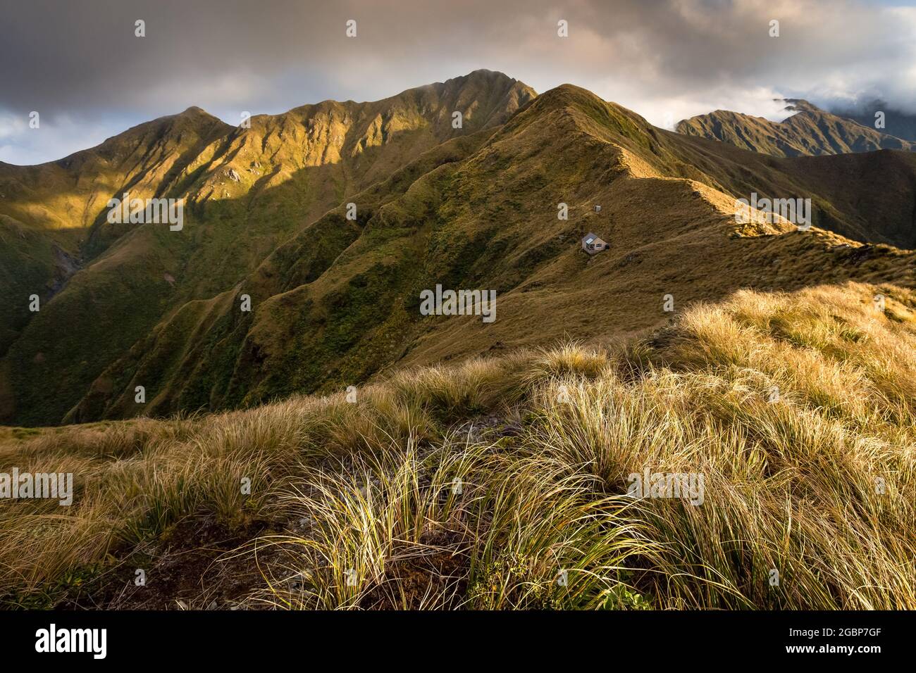 Tarn Ridge Hut with Girdlestone and Brockett, Northern Crossing ...