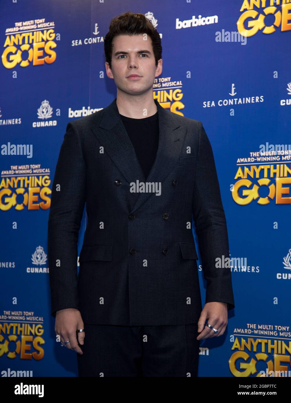 Luke Newton attends the Anything Goes Red Carpet Press Night at The ...