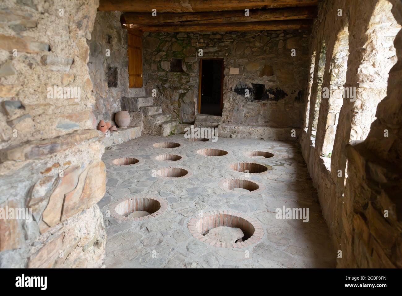 Old wine cellar in ancient Nekresi monastery, Georgia Stock Photo - Alamy