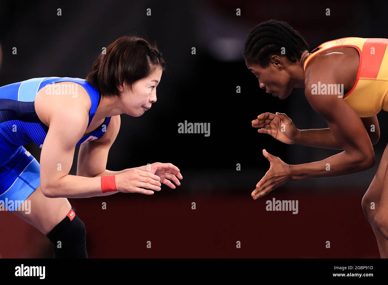 Tokyo, Japan. 5th Aug, 2021. (L to R) Mayu Mukaida (JPN), Joseph ...
