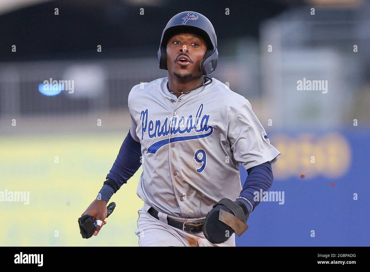 Aug 04, 2021: Pensacola Blue Wahoos infielder Demetrius Sims (9 ...