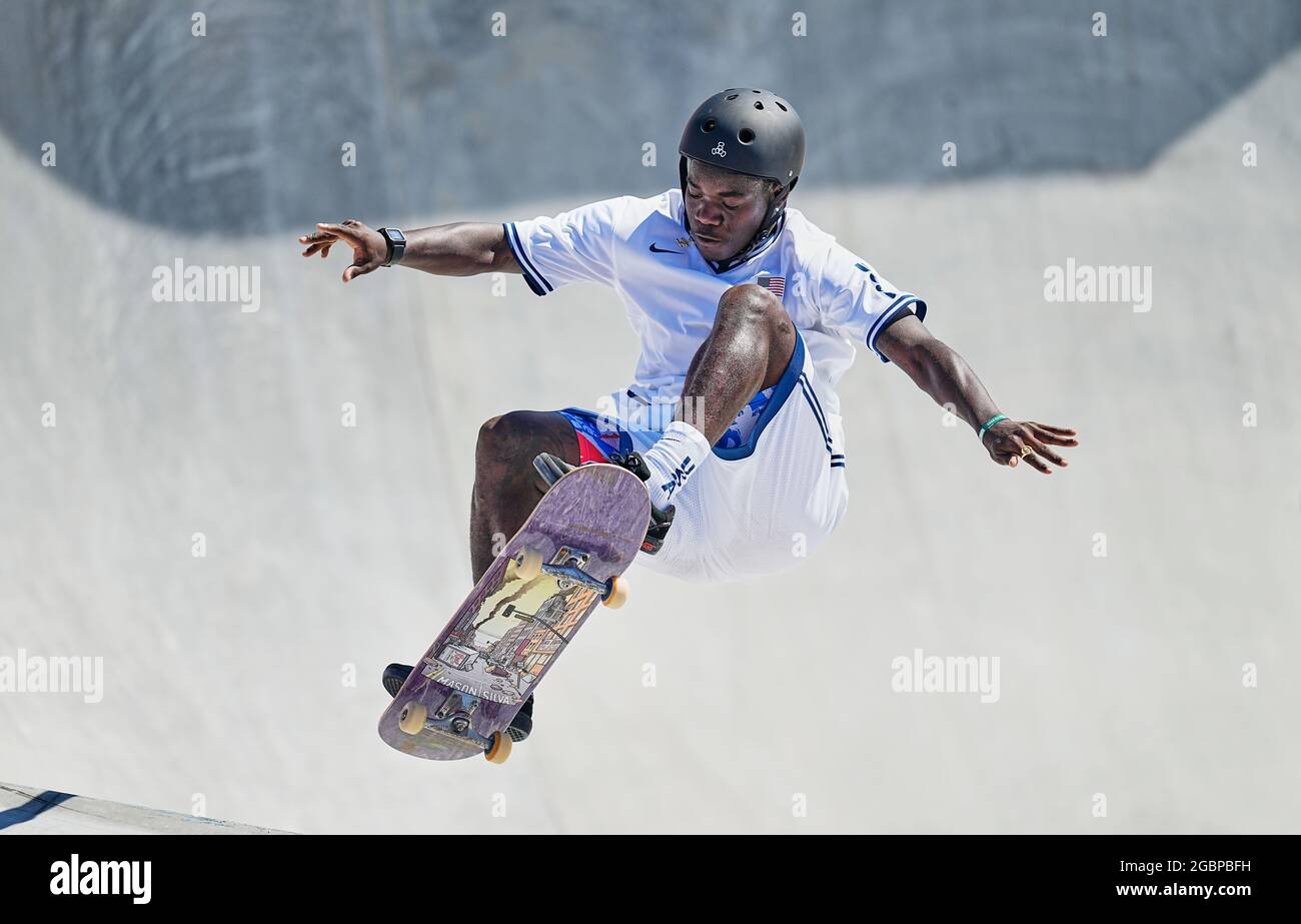 August 5, 2021: Zion Wright during men's park skateboard at the ...
