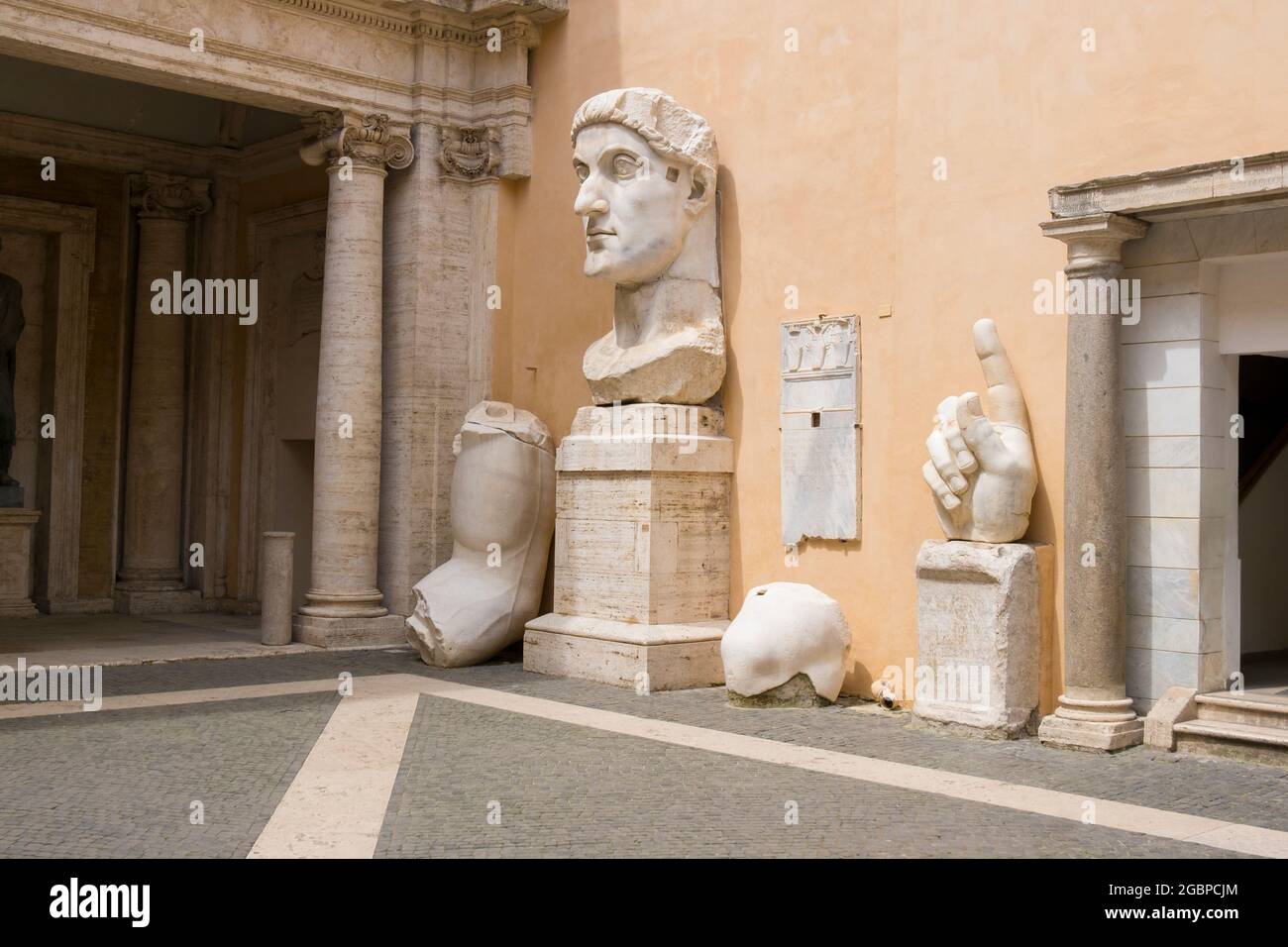Colossus of constantine sculpture hi-res stock photography and images ...