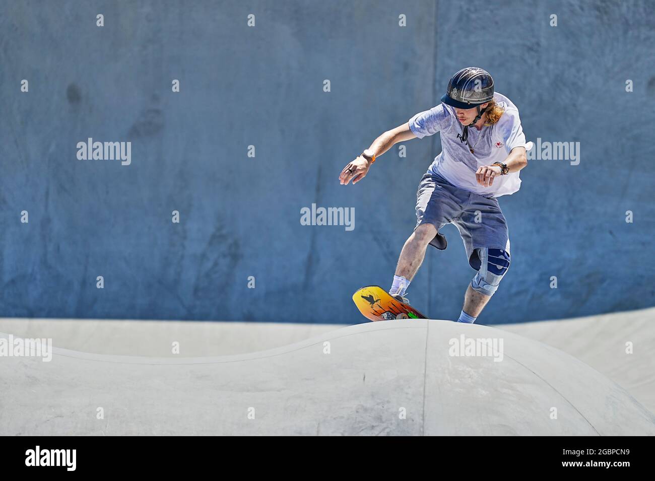 August 5, 2021: Andy Anderson during men's park skateboard at the ...