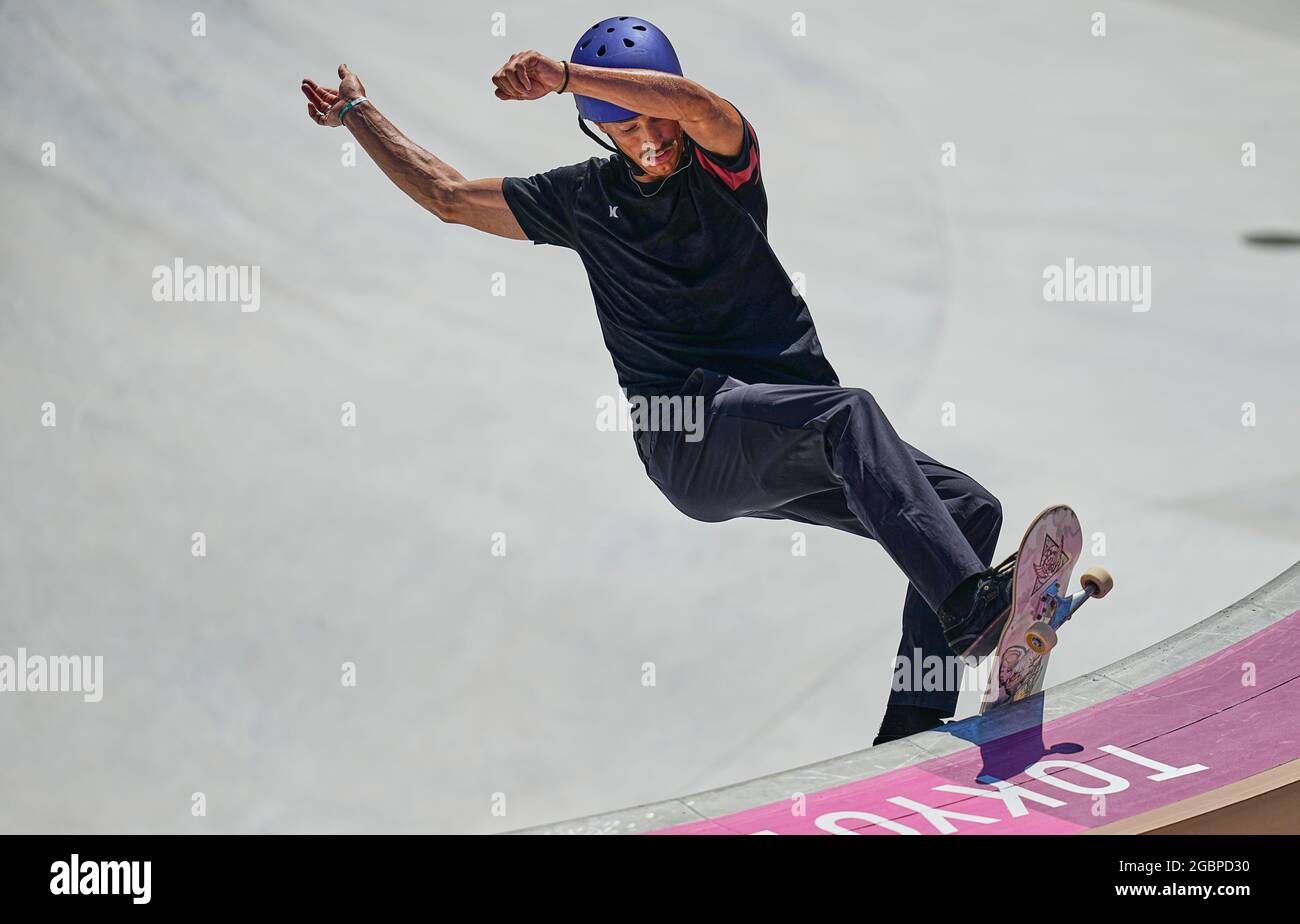 August 5, 2021: Danny Leon during men's park skateboard at the Olympics ...