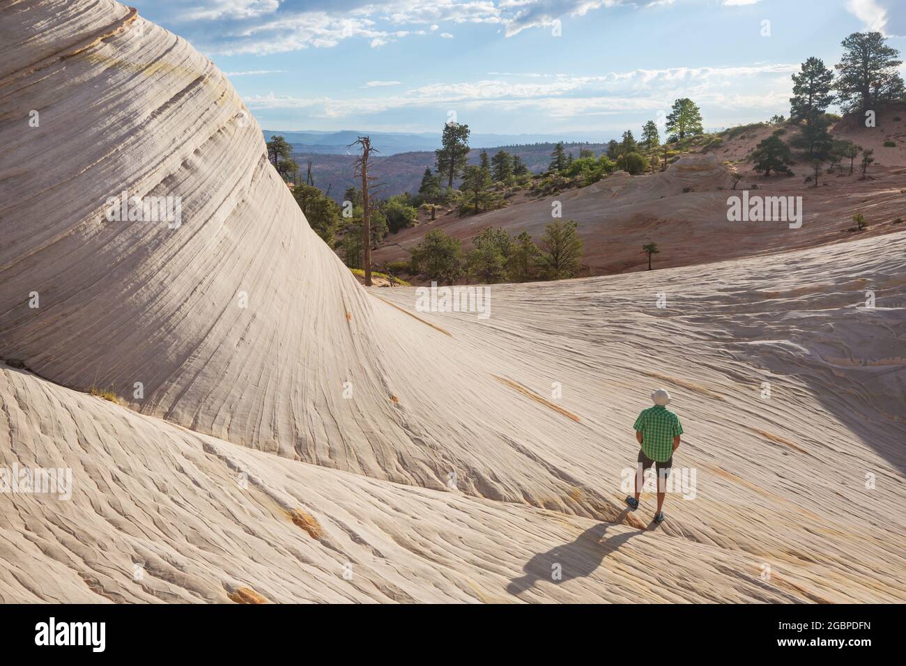 Hike in the Utah mountains. Hiking in unusual natural landscapes ...