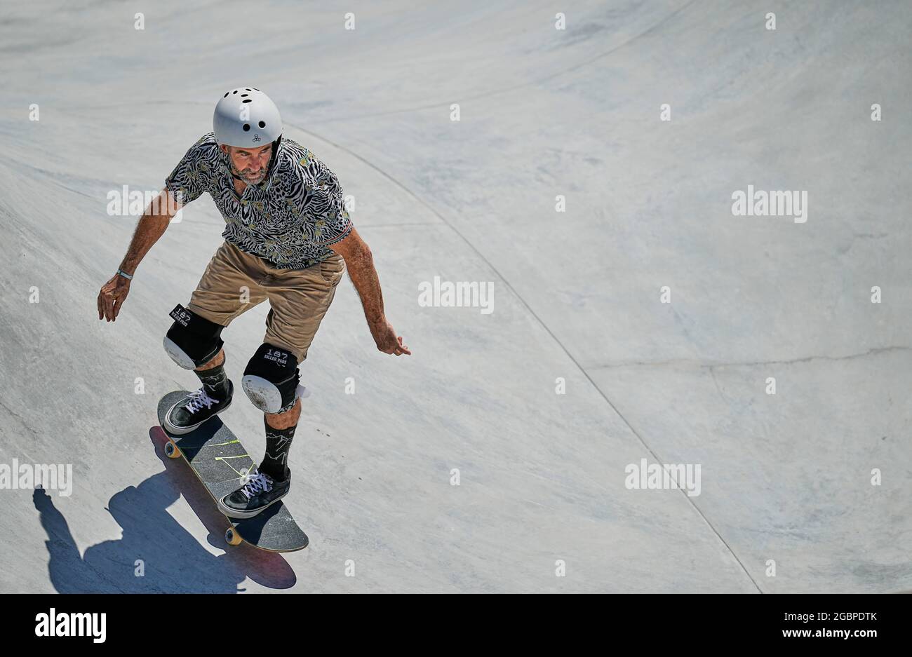 August 5, 2021: Dallas Oberholzer during men's park skateboard at the ...