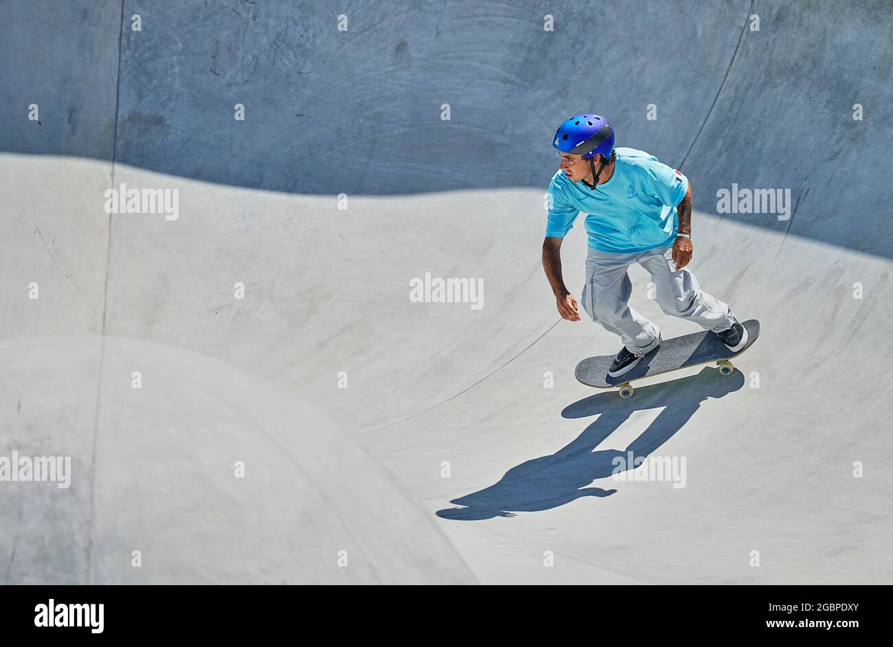 August 5, 2021: Vincent Matheron during men's park skateboard at the ...