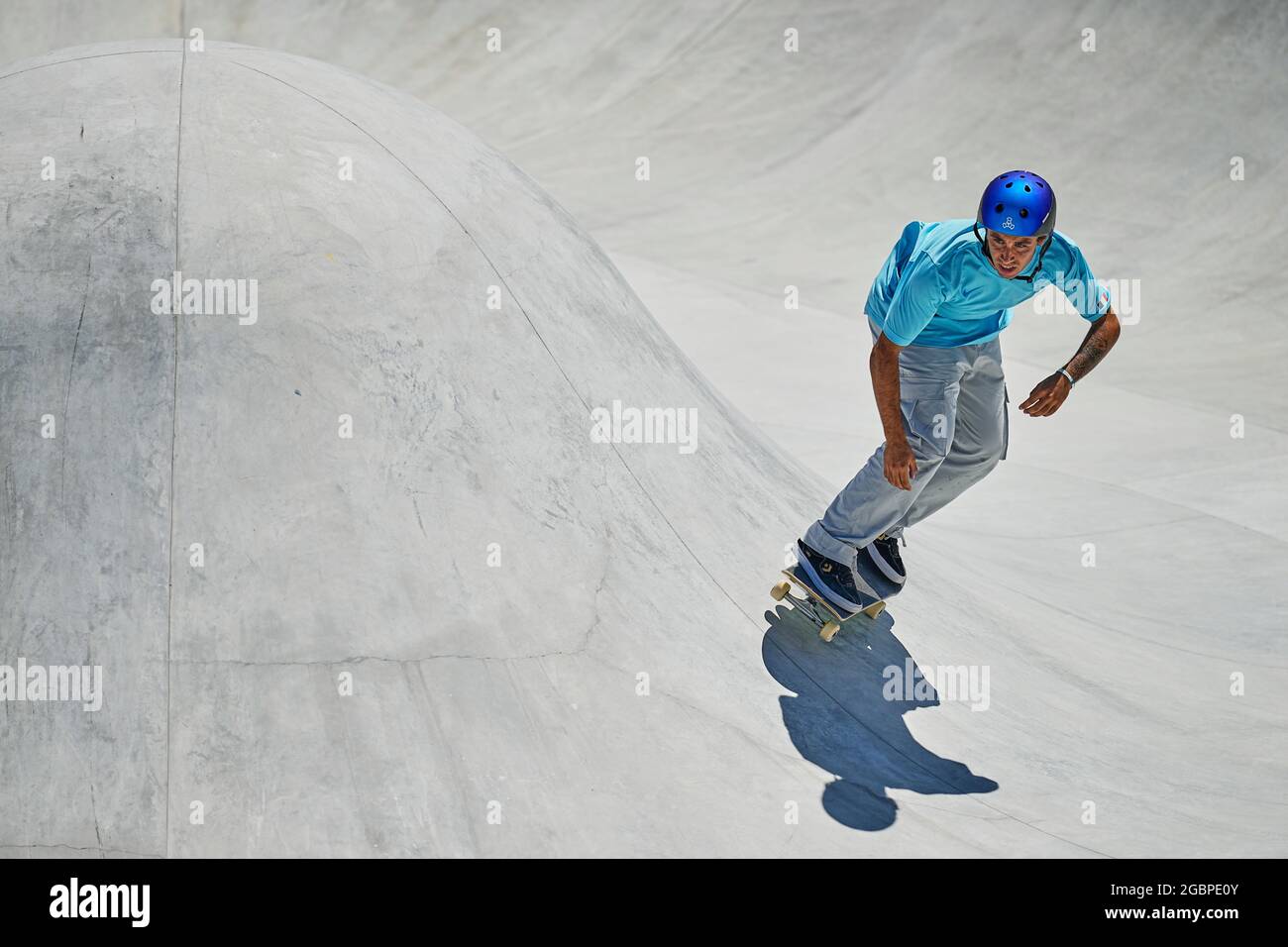 August 5, 2021: Vincent Matheron during men's park skateboard at the ...