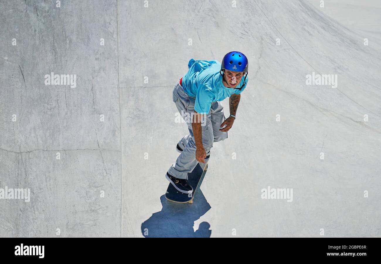 August 5, 2021: Vincent Matheron during men's park skateboard at the ...