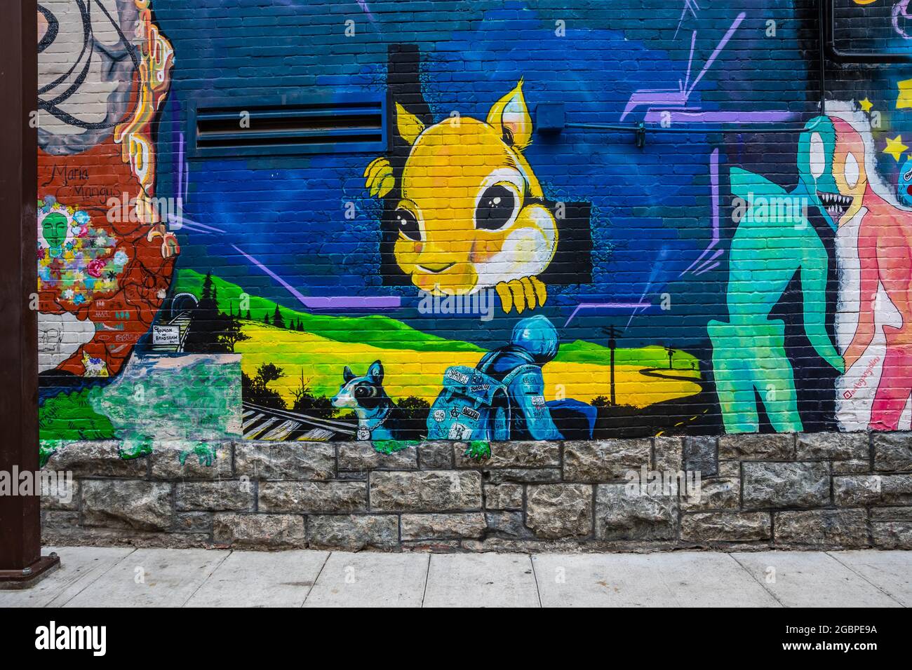 Boise, ID, USA - July 25, 2021: The Freak Alley Gallery Stock Photo - Alamy