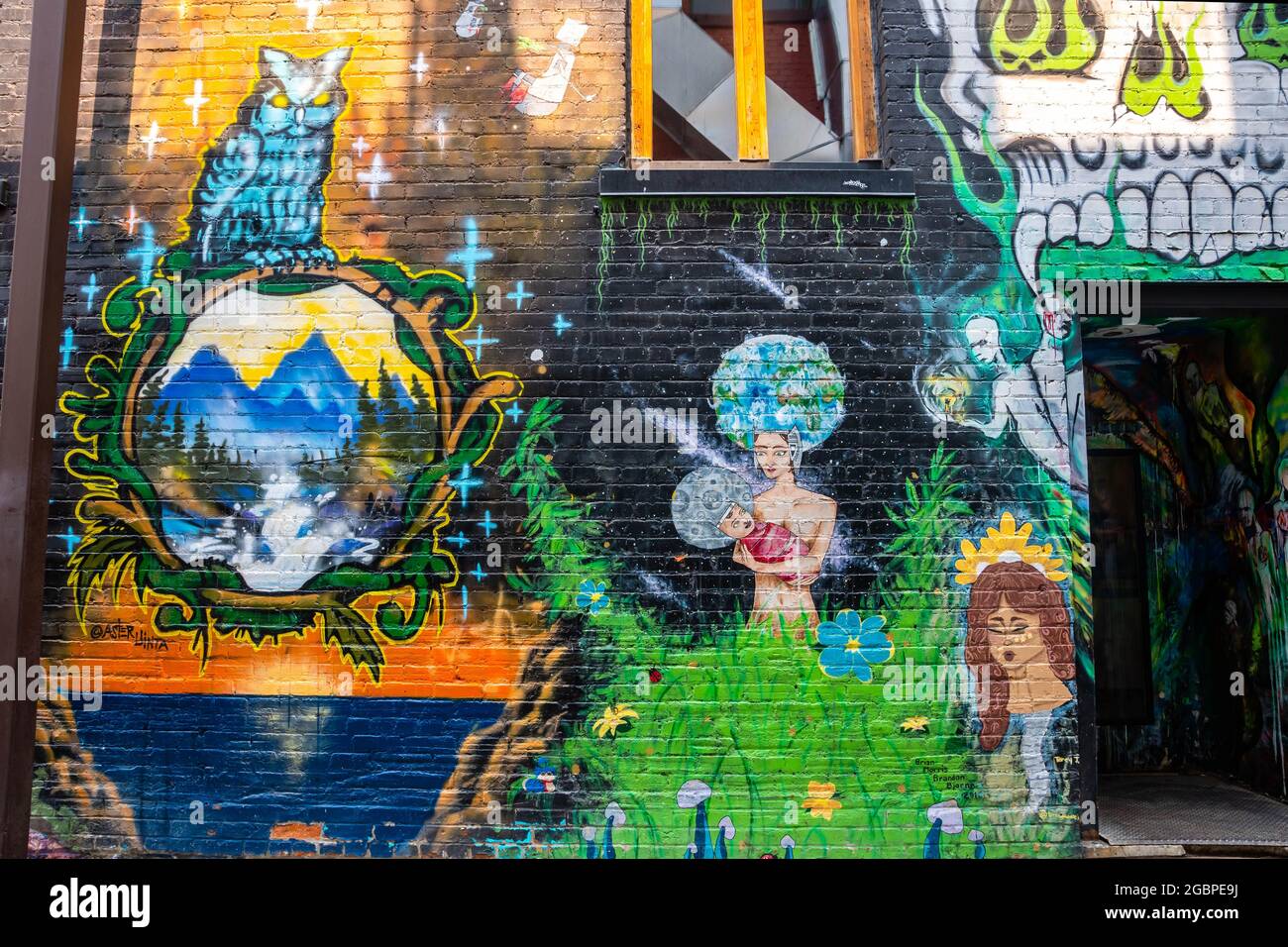 Boise, ID, USA - July 25, 2021: The Freak Alley Gallery Stock Photo - Alamy
