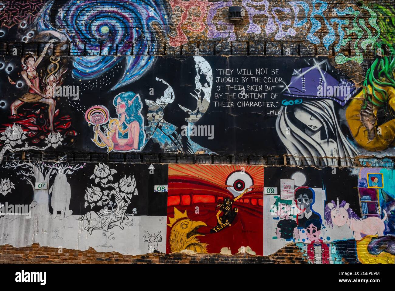 Boise, ID, USA - July 25, 2021: The Freak Alley Gallery Stock Photo - Alamy