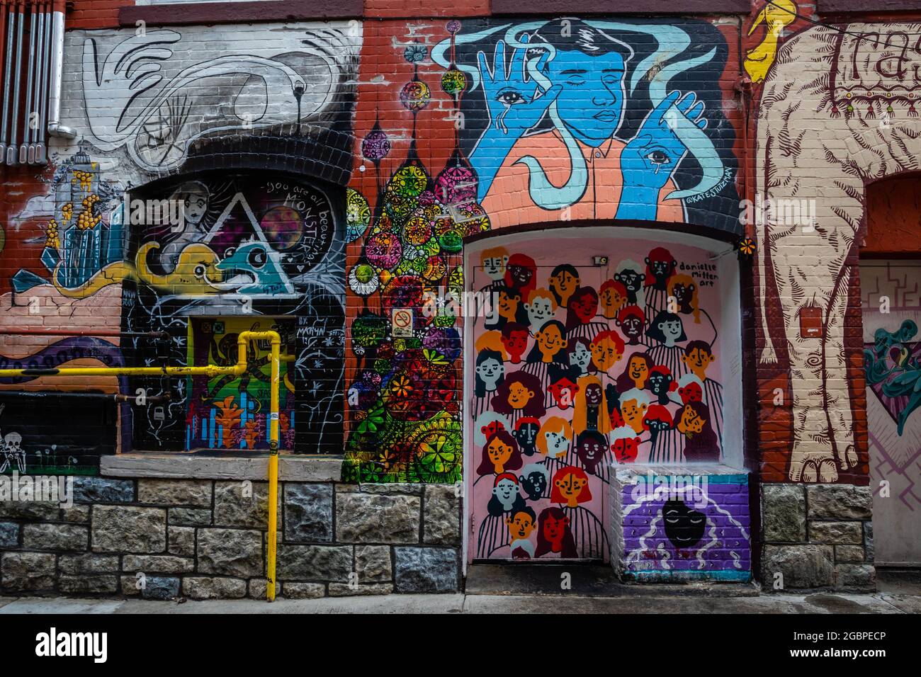 Boise, ID, USA - July 25, 2021: The Freak Alley Gallery Stock Photo - Alamy