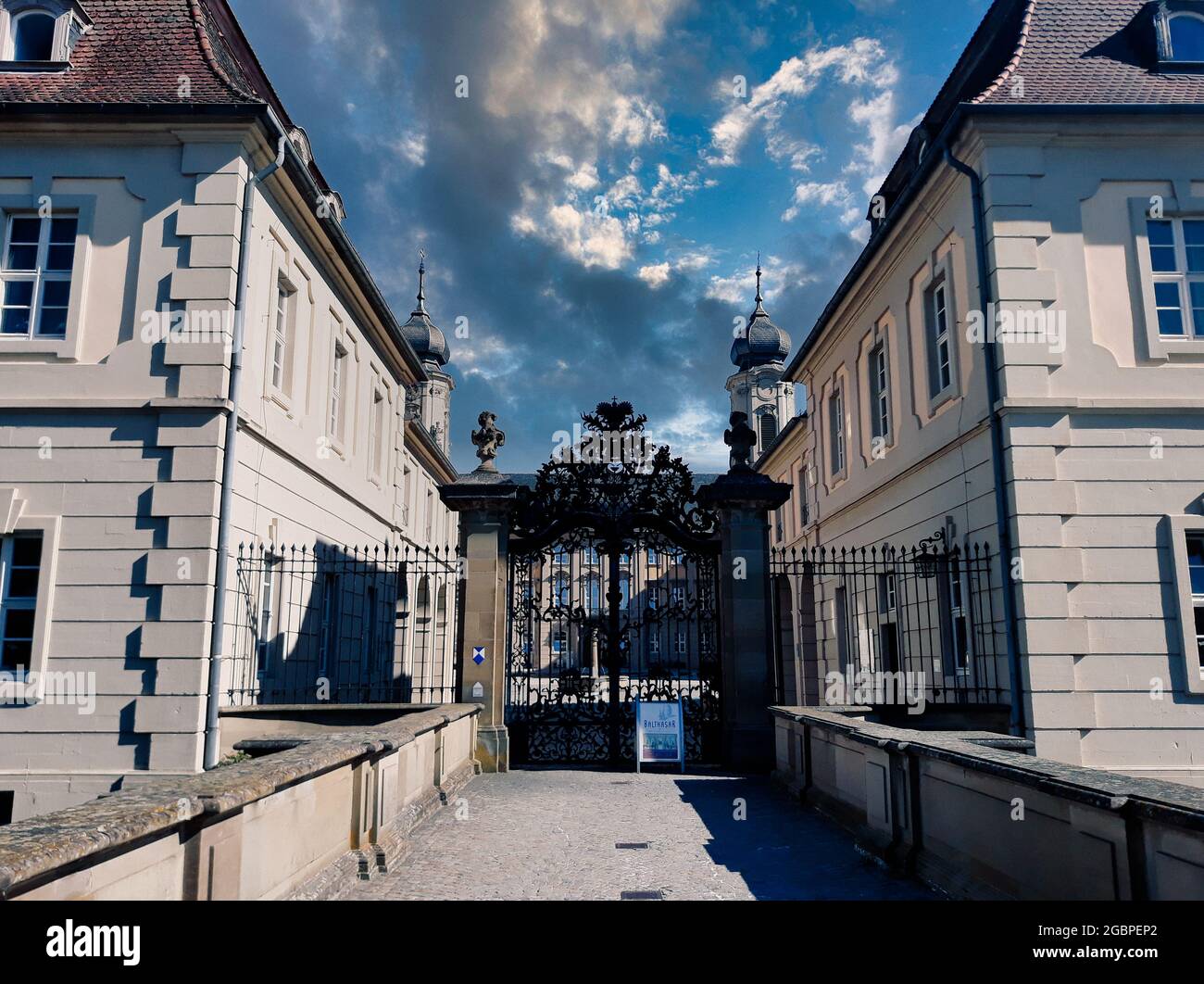WERNECK, GERMANY - Jul 03, 2018: The Castle Werneck in Germany Franken ...