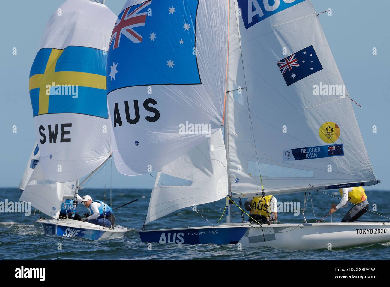Team Australia and Team Sweden, AUGUST 4th, 2021 - Sailing : Men's Two ...