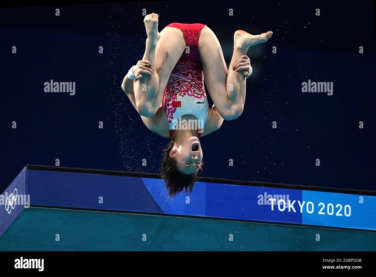 China's Yuxi Chen in the Women's 10m Platform Final at Tokyo Aquatics Centre on the thirteenth ...