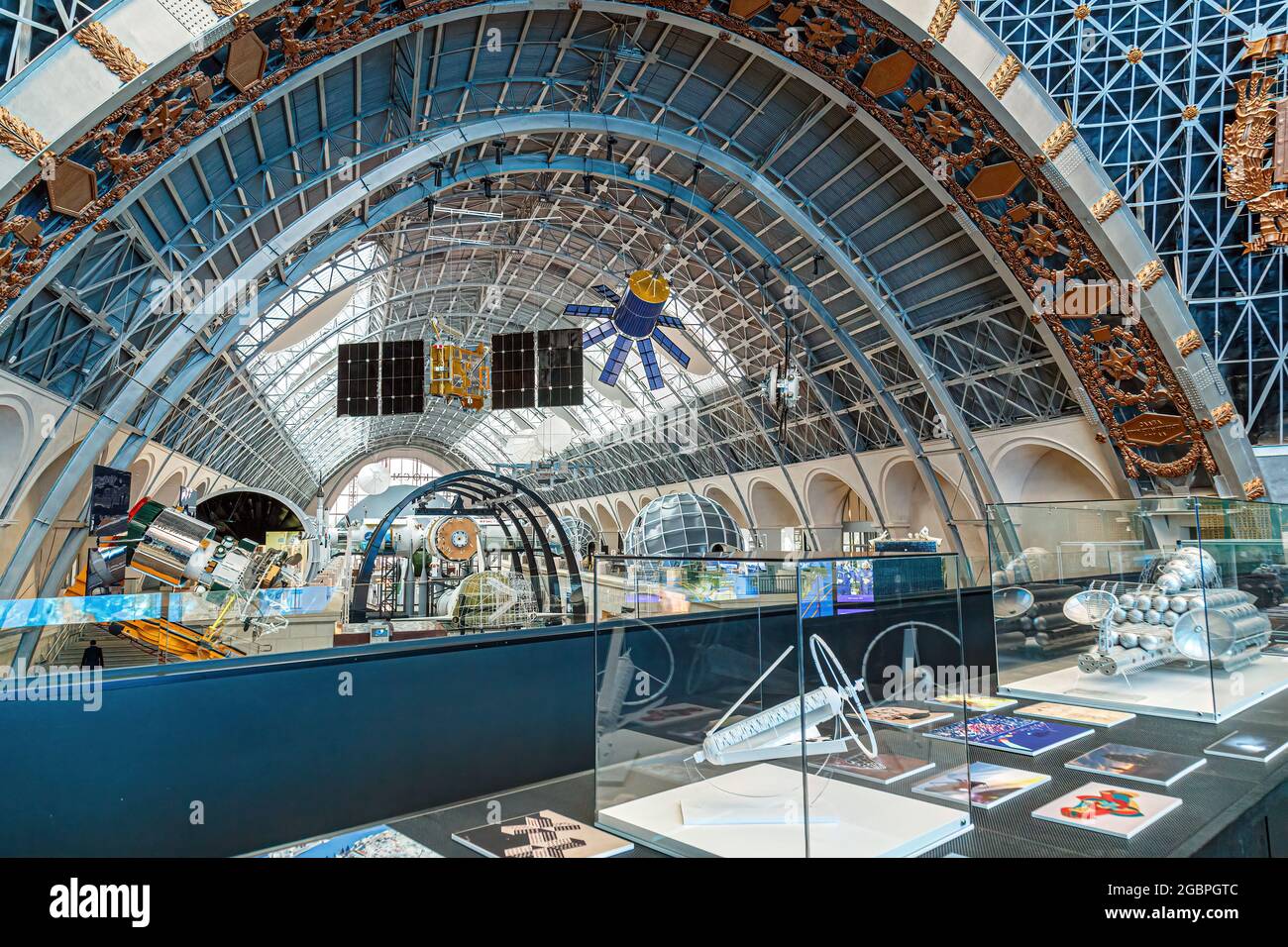 Moscow, Russia - November 28, 2018: Space museum. Inside The ...
