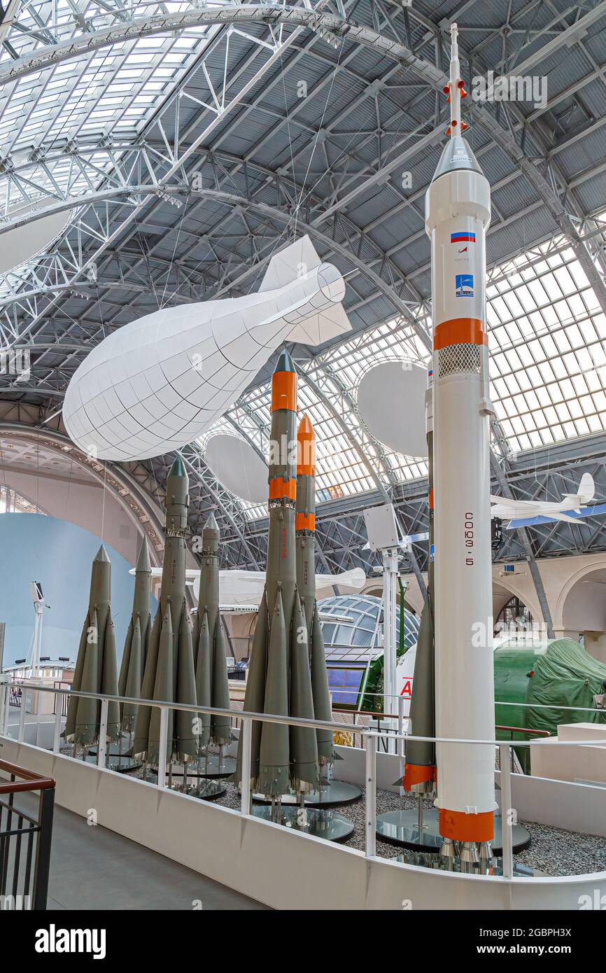 Moscow, Russia - November 28, 2018: Space museum. Inside The ...