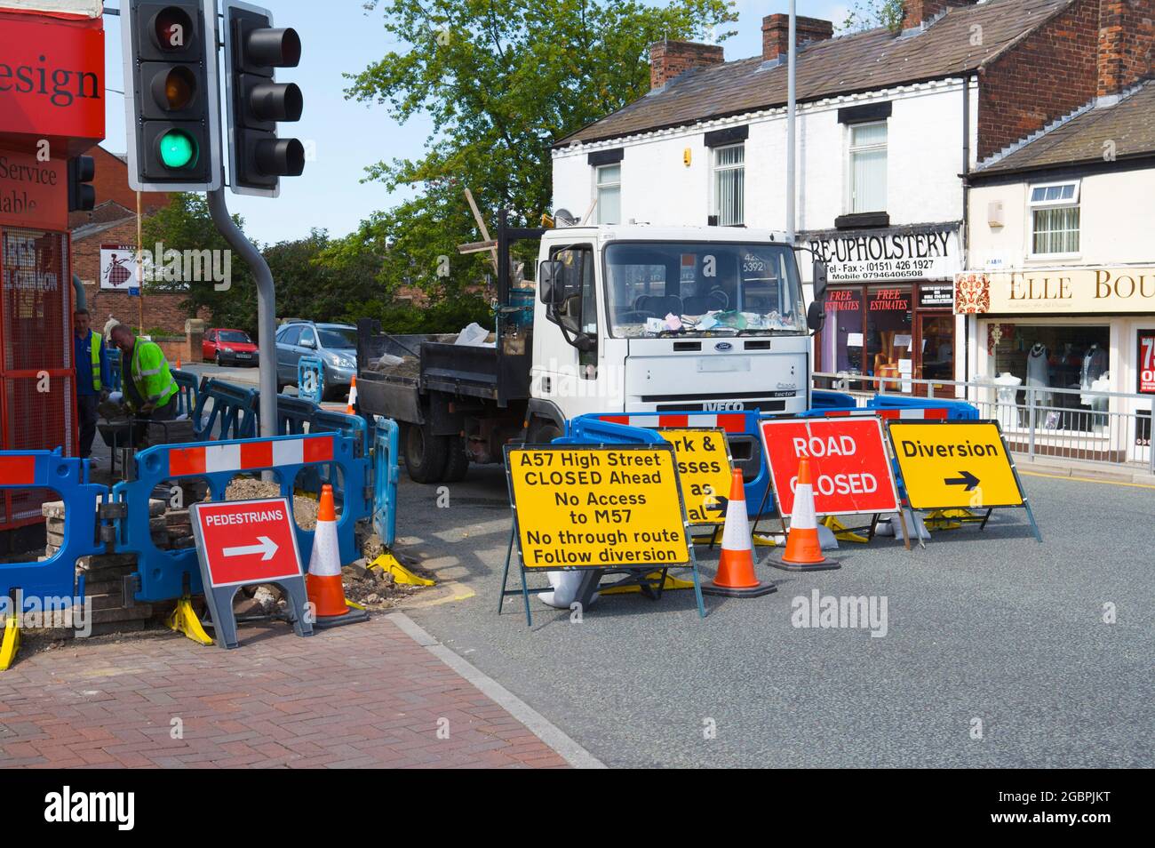 Gas Works. The utilities people where to lay a new gas main in the high ...