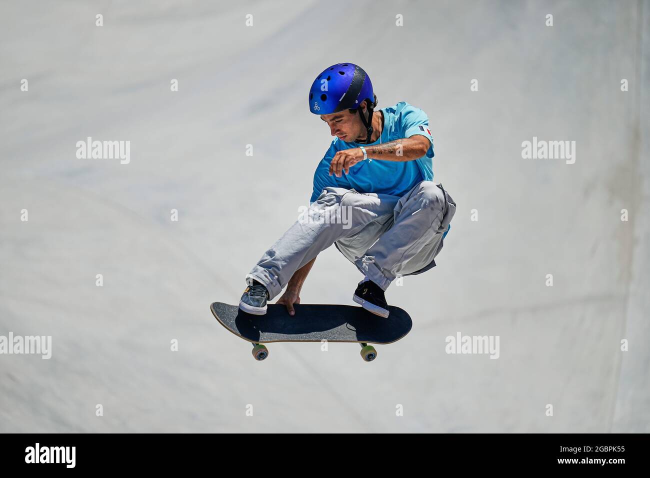 August 5, 2021: Vincent Matheron during men's park skateboard at the ...