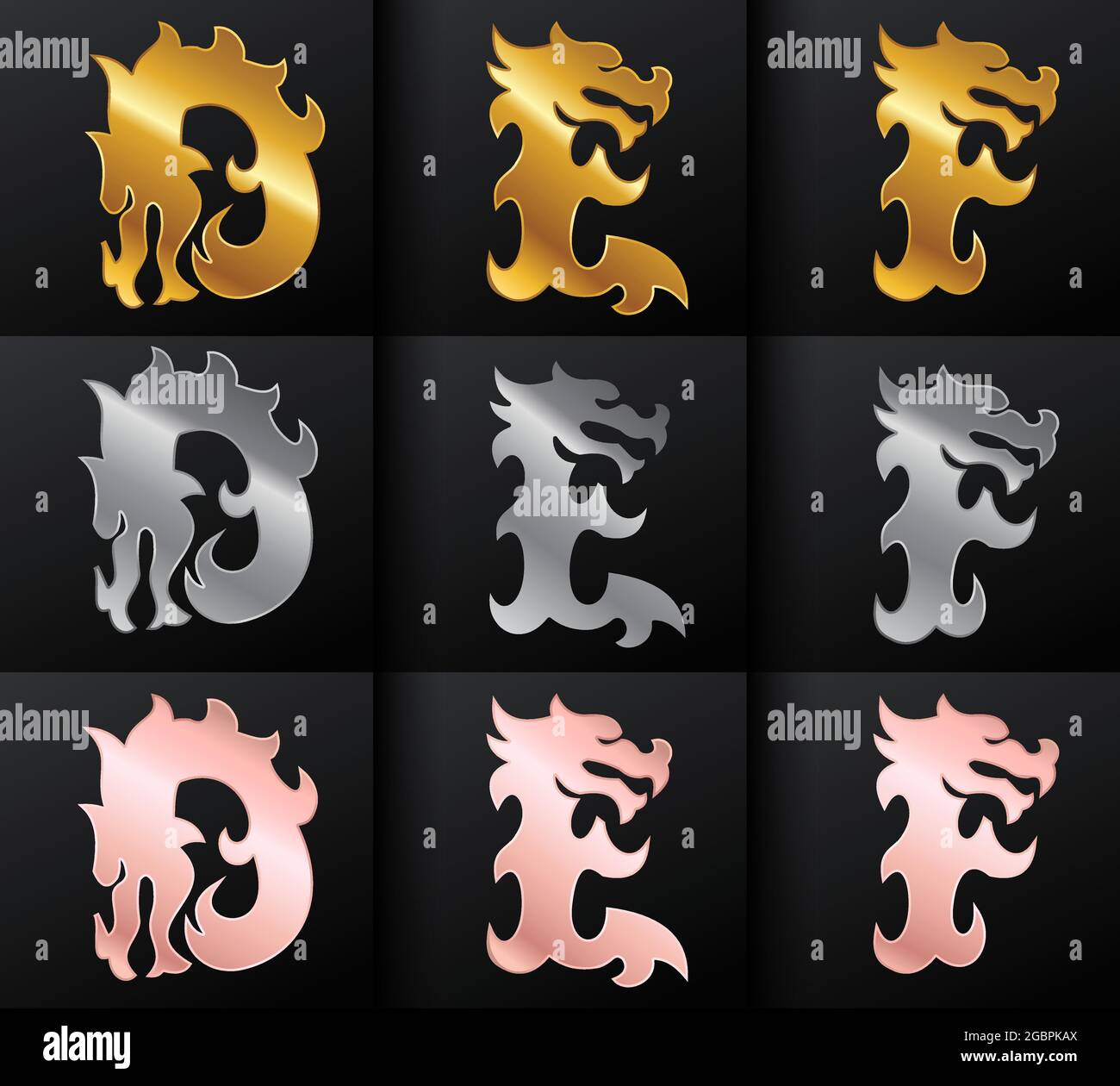 Logo de dragon vector hi-res stock photography and images - Alamy