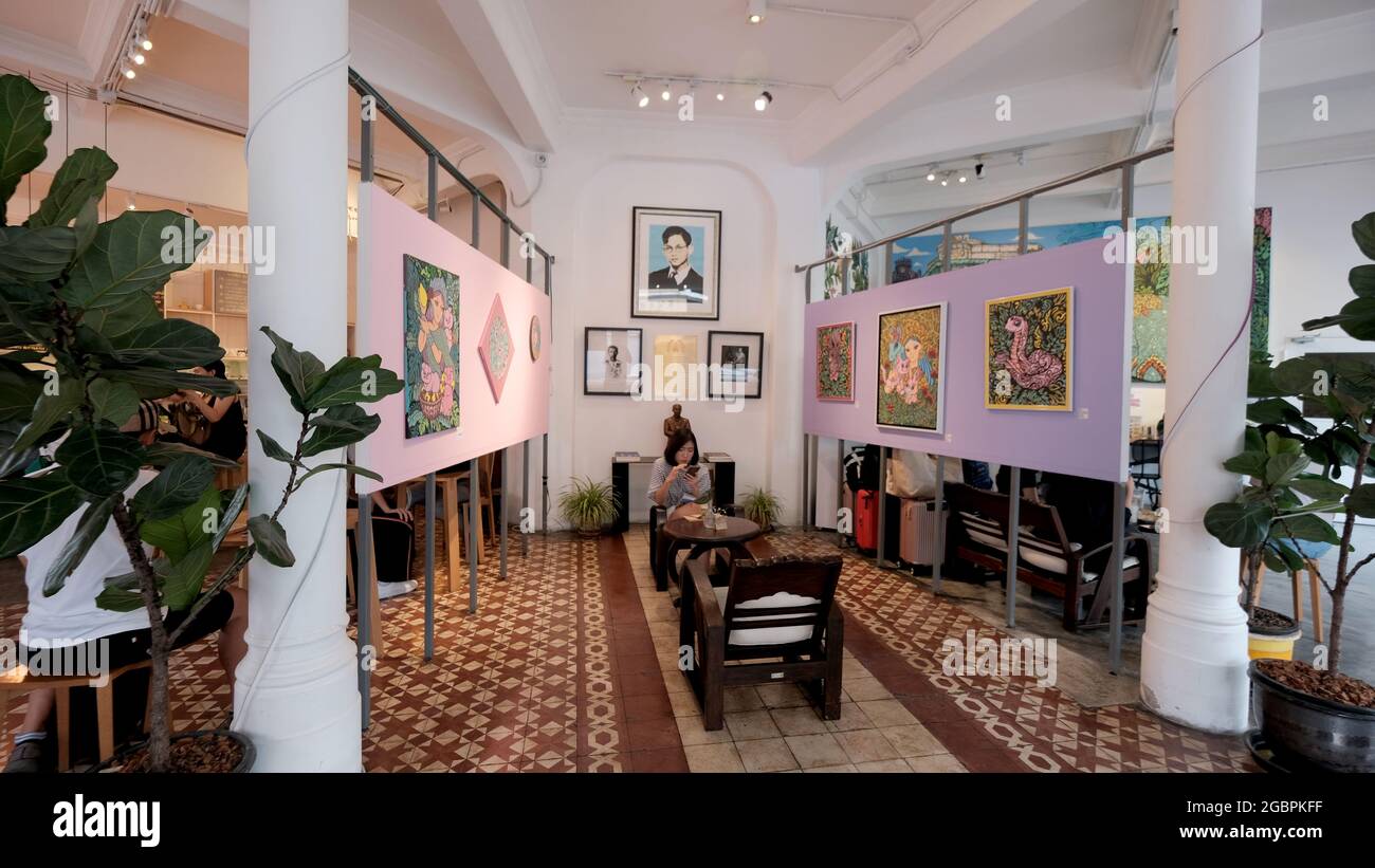 Cacha Bed Heritage Hotel, central old town Bangkok Thailand Stock Photo ...