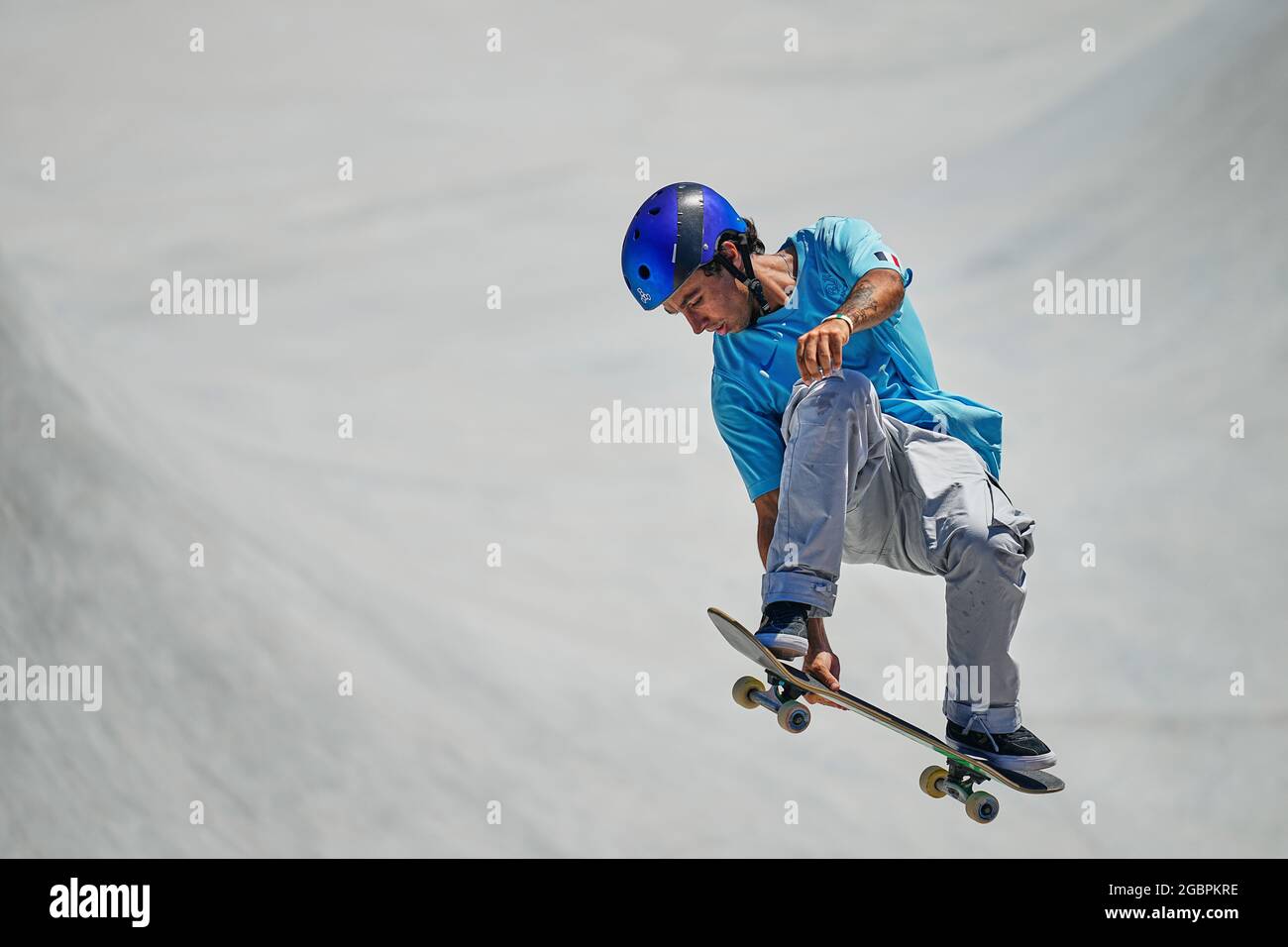 August 5, 2021: Vincent Matheron during men's park skateboard at the ...