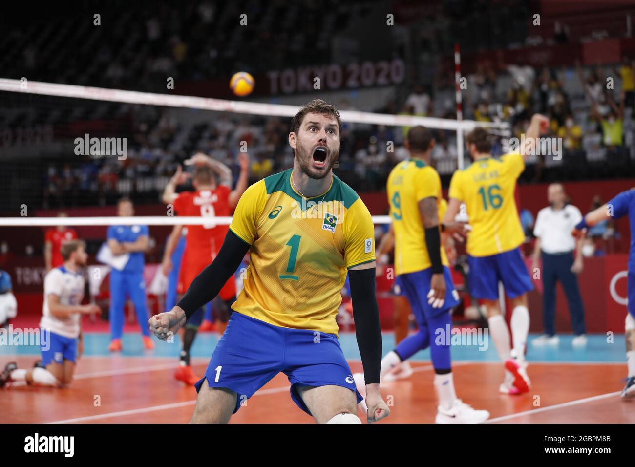 Tokyo Japan August 5 2021 Tokyo2020 Olympic Games Brazil And Russia