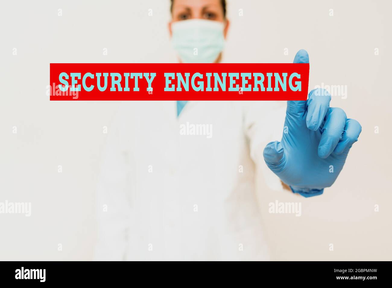 Text sign showing Security Engineering. Word Written on focus on the ...
