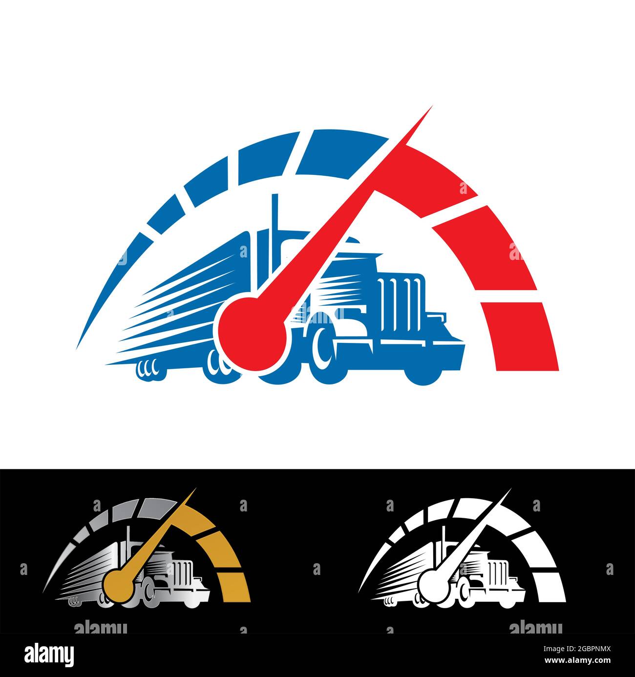 A vector Illustration of Truck Speed Vector Sign Stock Vector Image ...