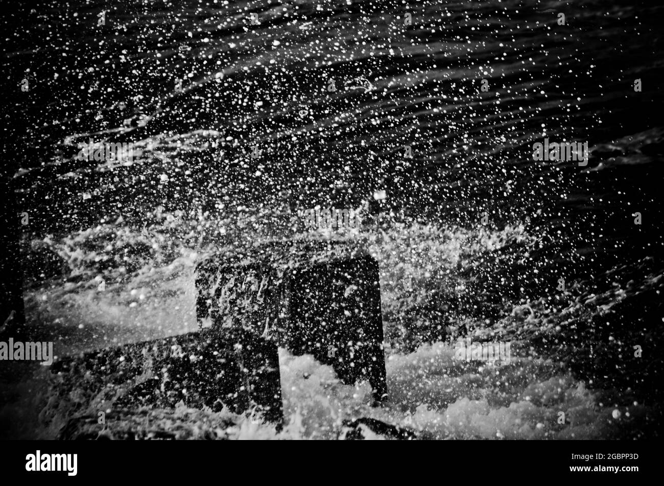 Wave, sea, close up Black and White Stock Photos & Images - Alamy